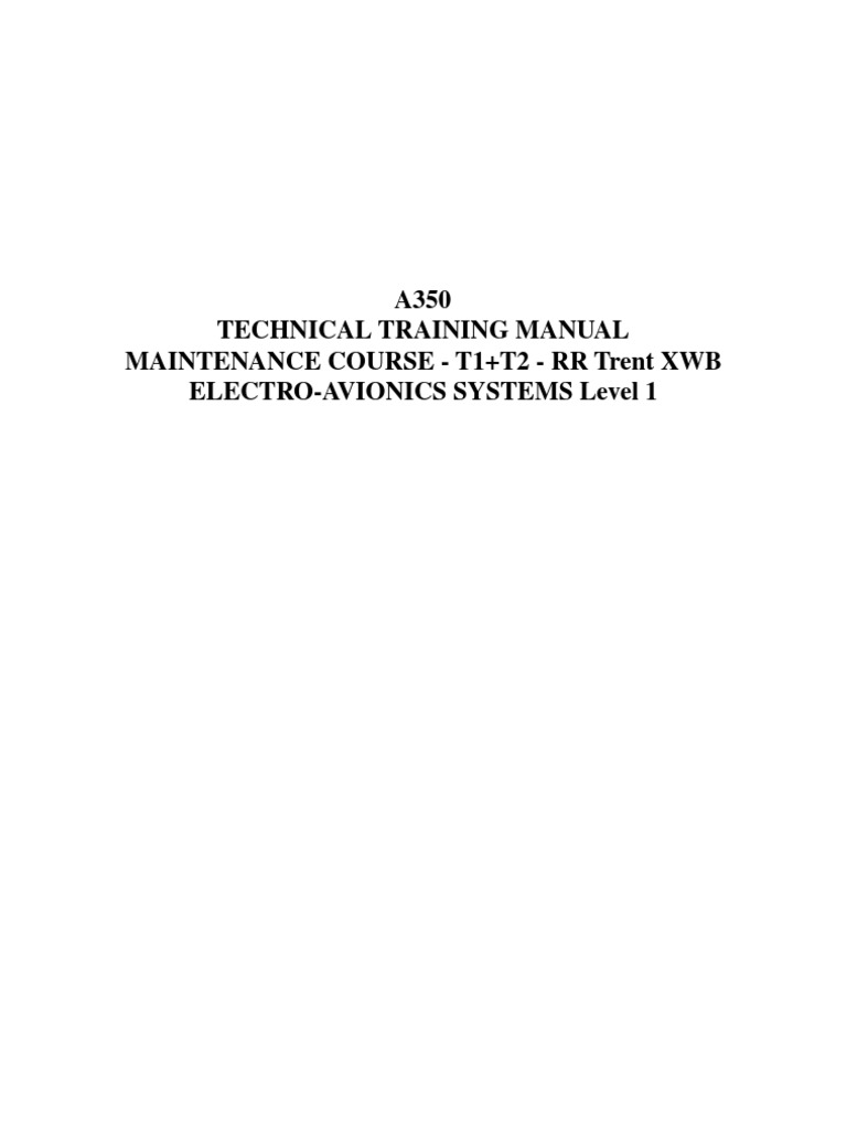 An Introduction to the Electrical Power Systems on the Airbus A350 Aircraft | PDF | Electric ...