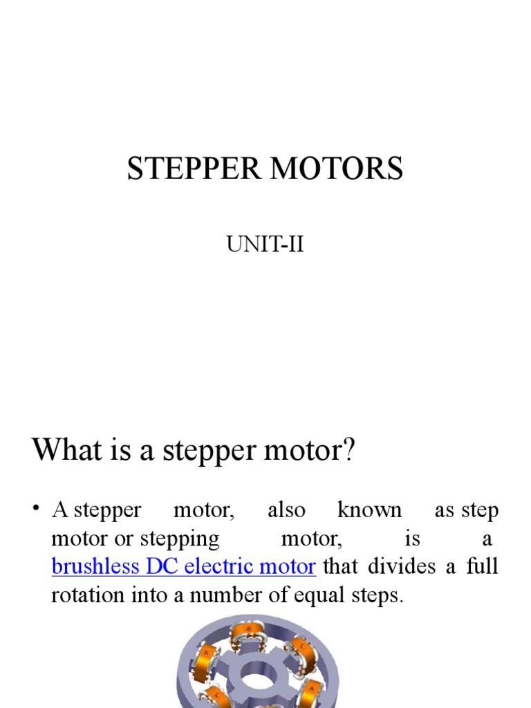 Stepper Motors | PDF | Electric Motor | Equipment