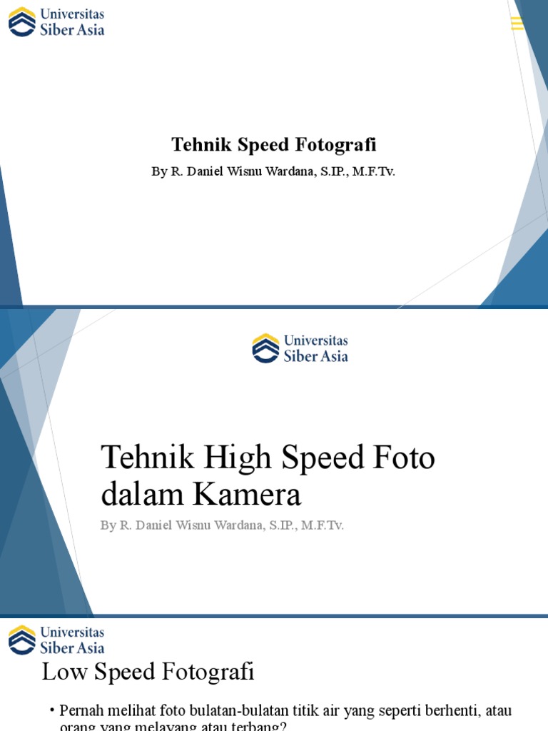 Tehnik Fotografi High Speed | PDF