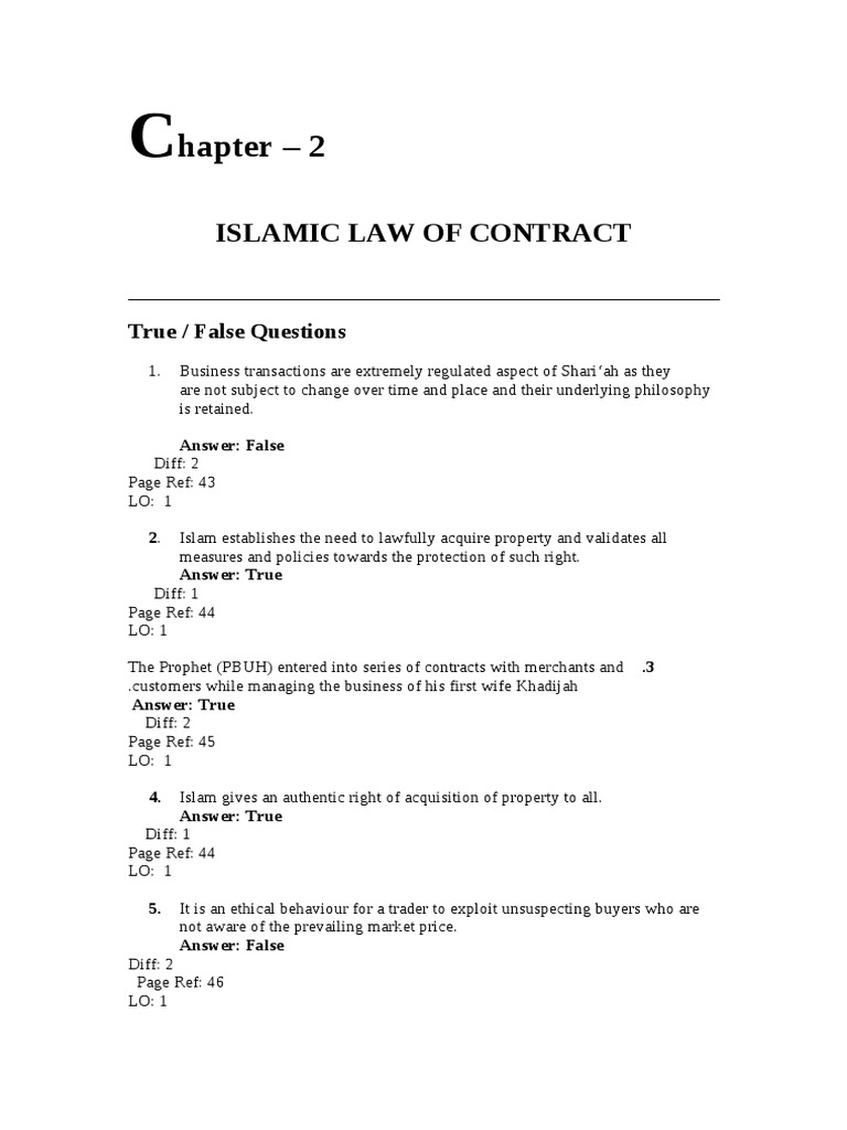 Islamic Law of Contract | PDF | Islamic Ethics | Abrahamic Religions