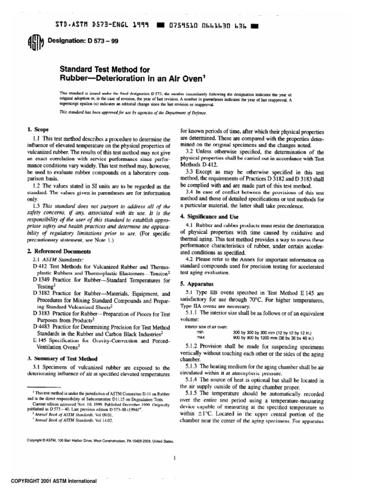 Astm D 573 | PDF