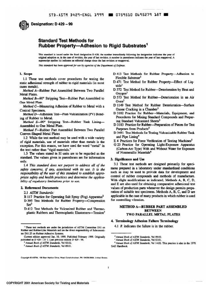 Astm D 429 | PDF