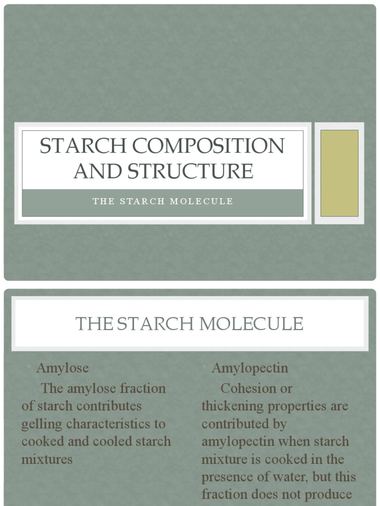 q1 Starch Composition | PDF | Starch | Gelatin
