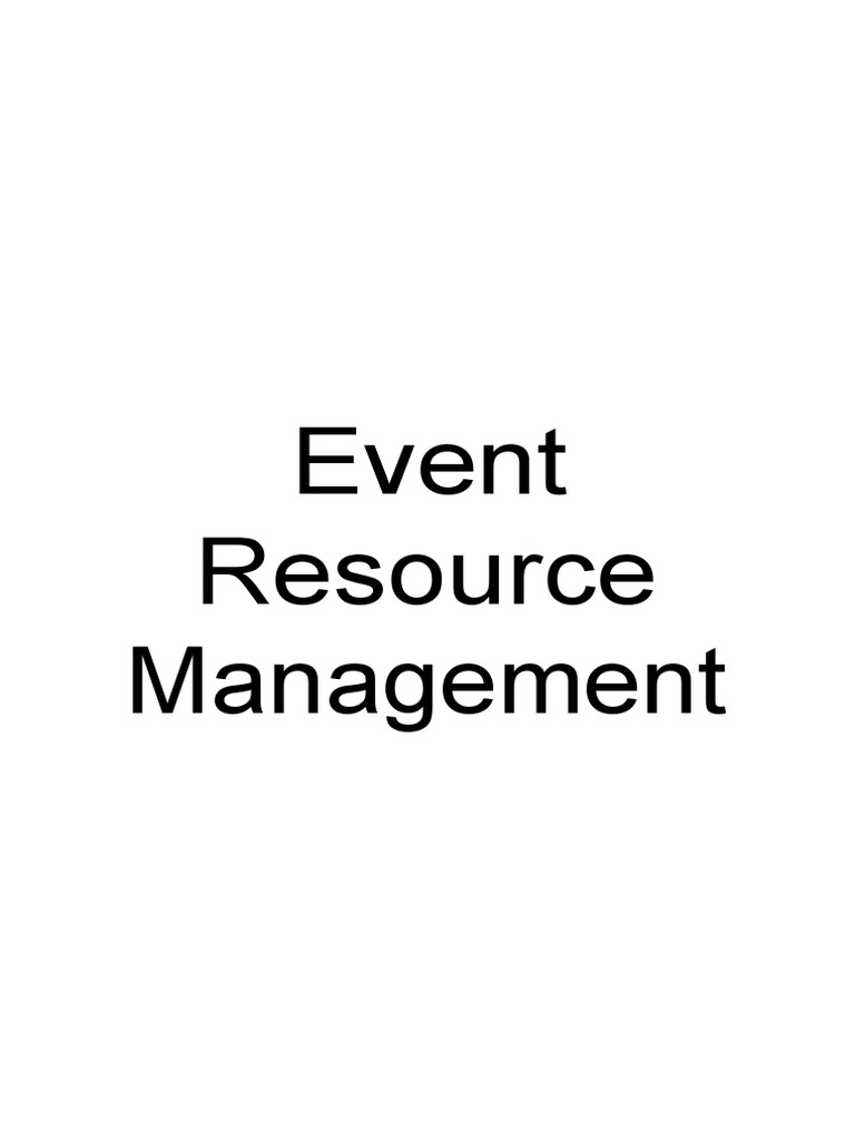 Event Resource Management | PDF | Entertainment | Dances