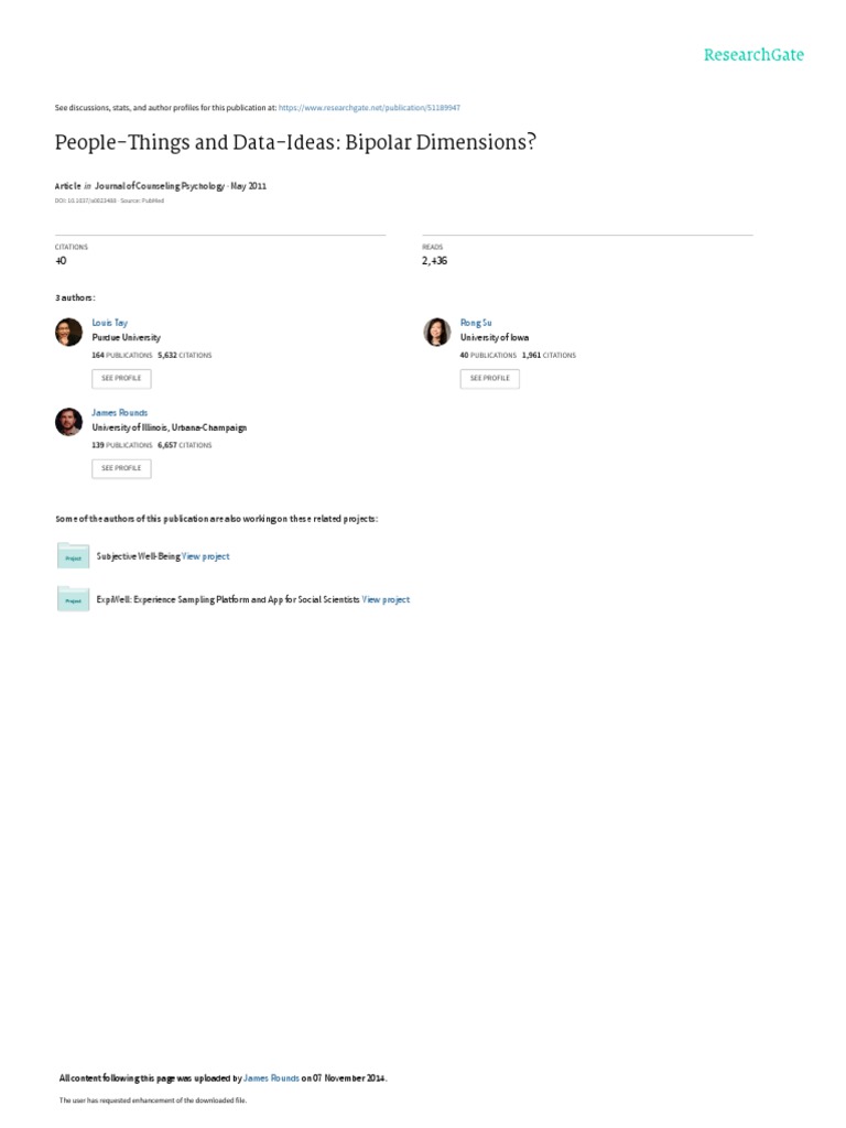 People Things - Data Ideas | PDF | Correlation And Dependence | Factor ...