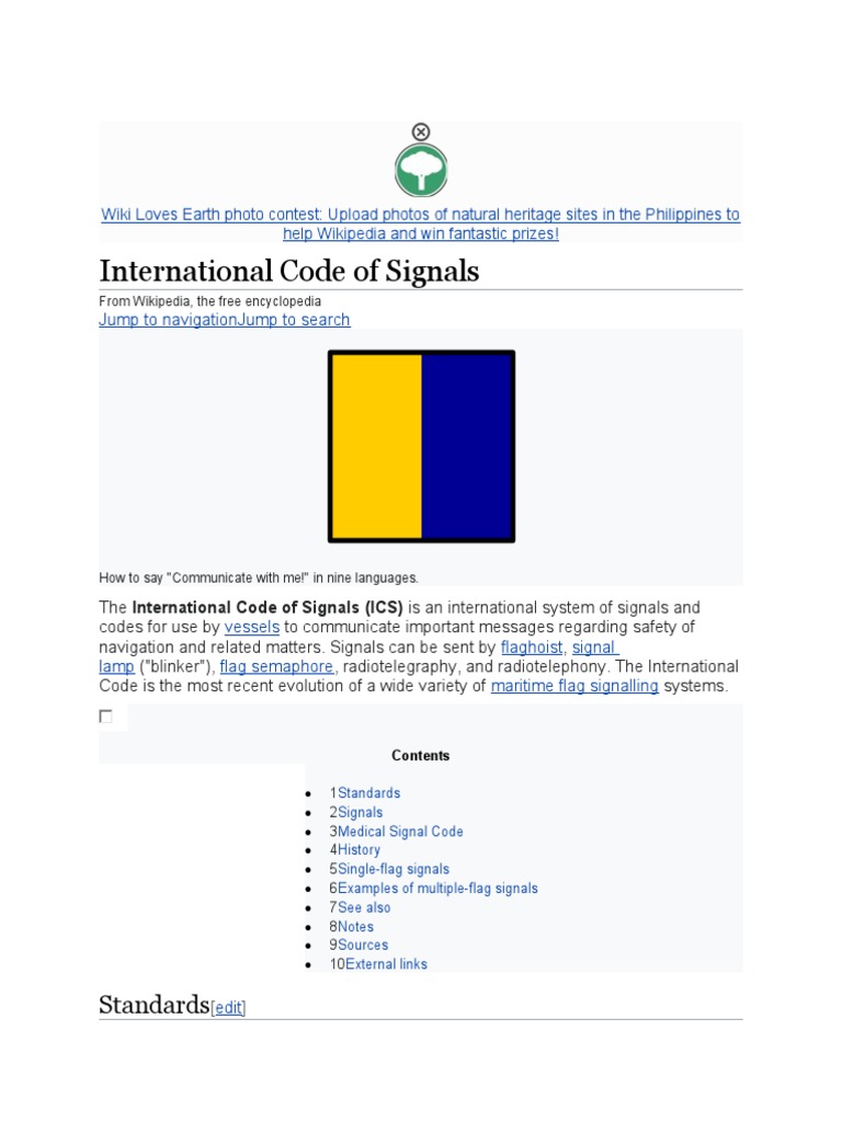 International Code of Signals: Standards | PDF | Communication ...
