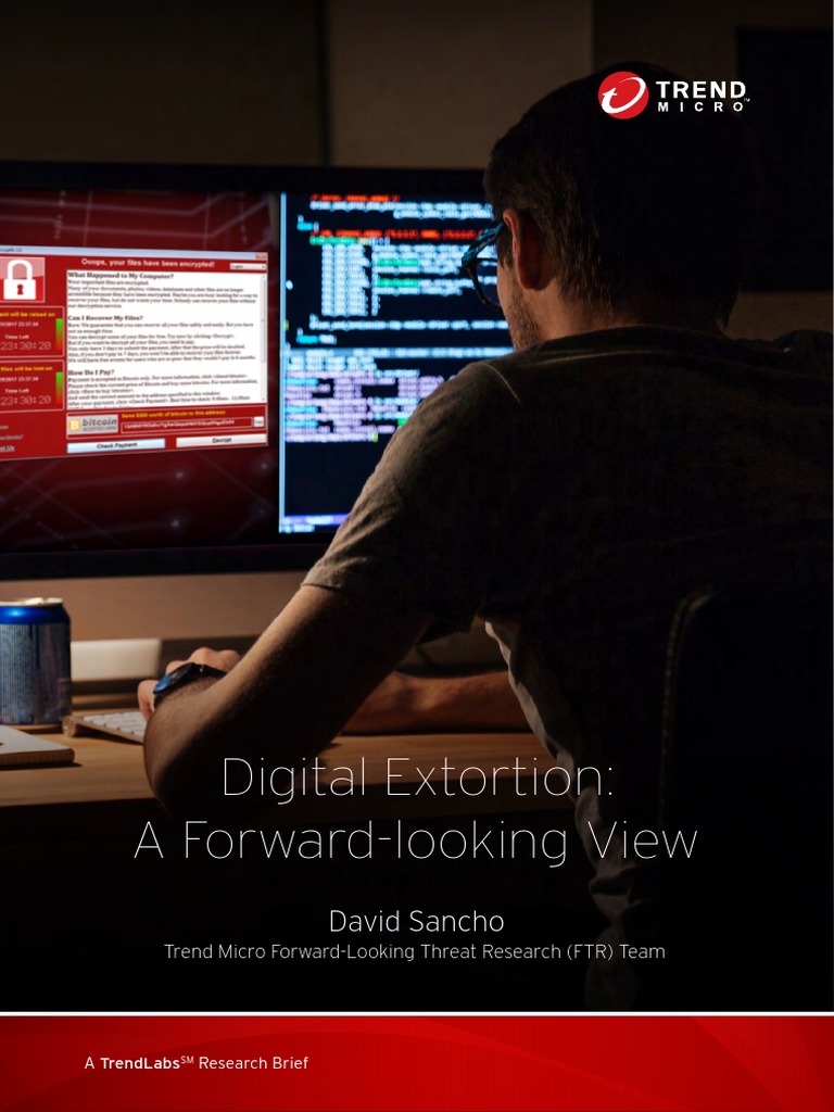 Digital Extortion: A Forward-Looking View: David Sancho | PDF ...