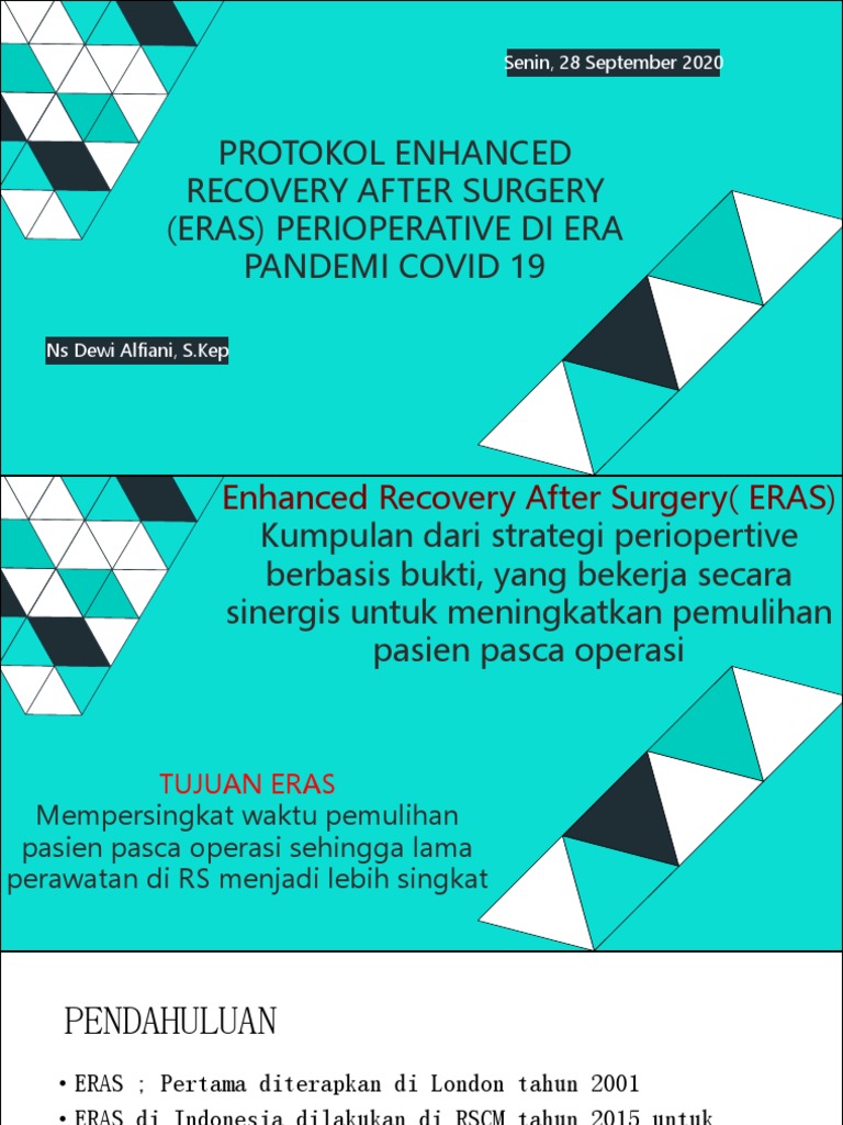 Protokol ERAS Di Layanan Perioperatif RSCM - Ns. Dewi | PDF