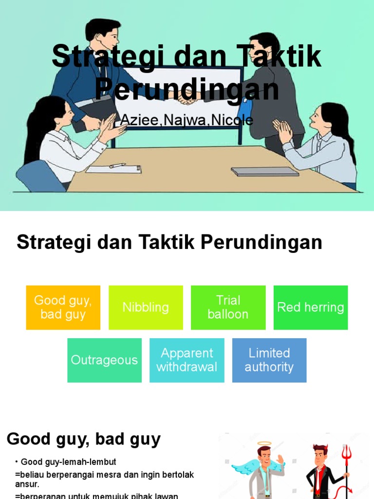 Strategi Dan Taktik Perundingan | PDF