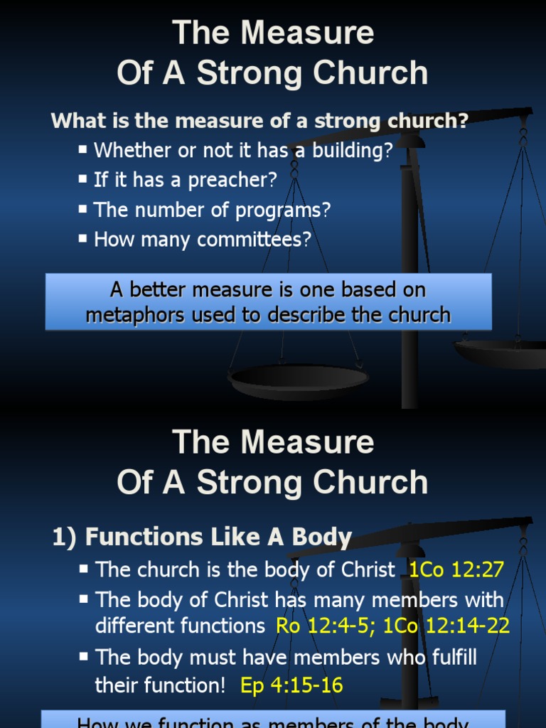 What Is The Measure of A Strong Church? | PDF