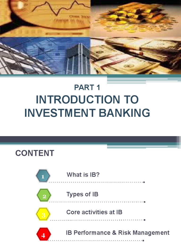 Introduction to Investment Banking Types | PDF | Investment Banking ...