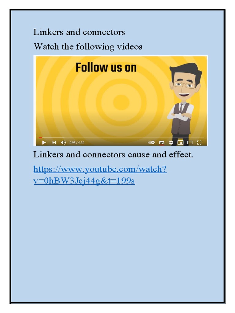 Understanding Linkers and Connectors through Videos, Exercises and ...