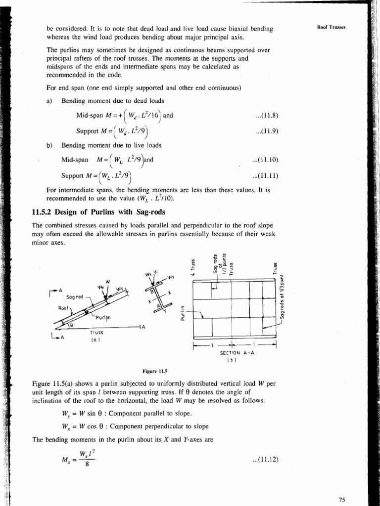 Steel Trusses Notes-4 | PDF | Truss | Bending