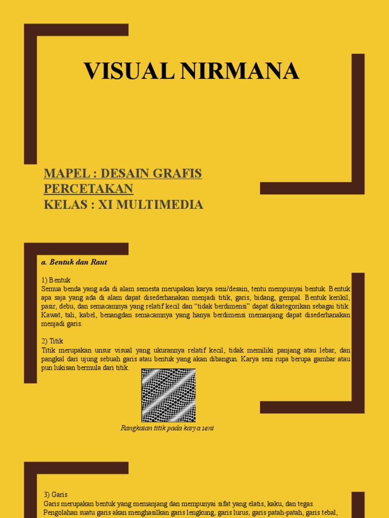 Unsur Dasar Desain Grafis Nirmana | PDF