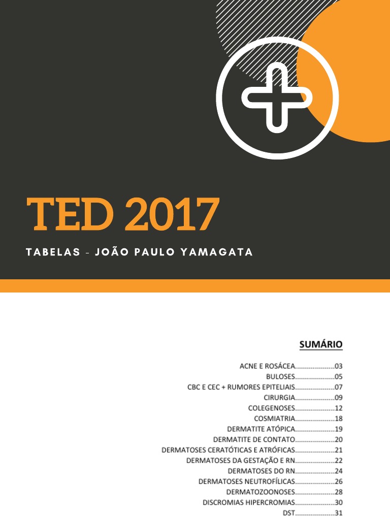 Tabelas Ted | PDF | Especialidades médicas | Medicina Clínica