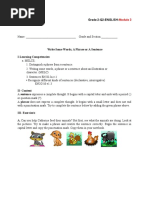 English 1 Quarter 2 Week 1 | PDF | Alphabet | Consonant