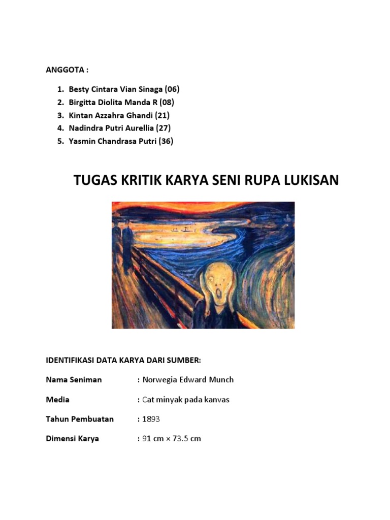 0.3 Tugas Kritik Seni Rupa | PDF
