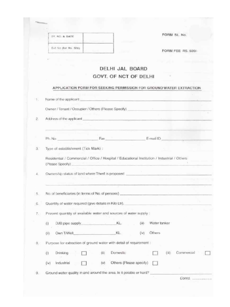 Borewell Application | PDF