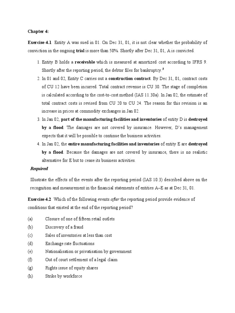 Exercise Chapter 4 | PDF