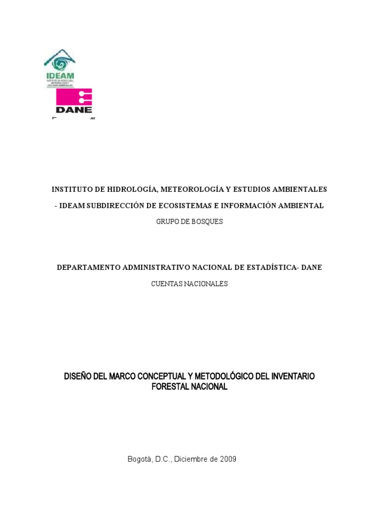 Diseño Del Marco Conceptual y Metodológico Del IFN-1 | PDF | Los ...