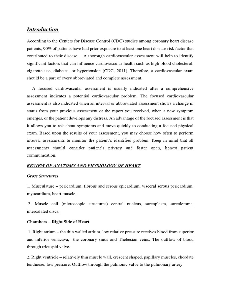 Cardiac Assessment | PDF | Pulse | Heart Valve