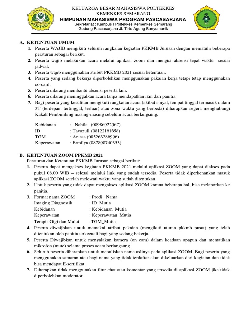 Contoh Juklak Juknis Pascasarjana 2021 | PDF