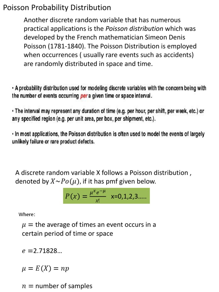 Poisson Distribution | PDF | Poisson Distribution | Teaching Mathematics