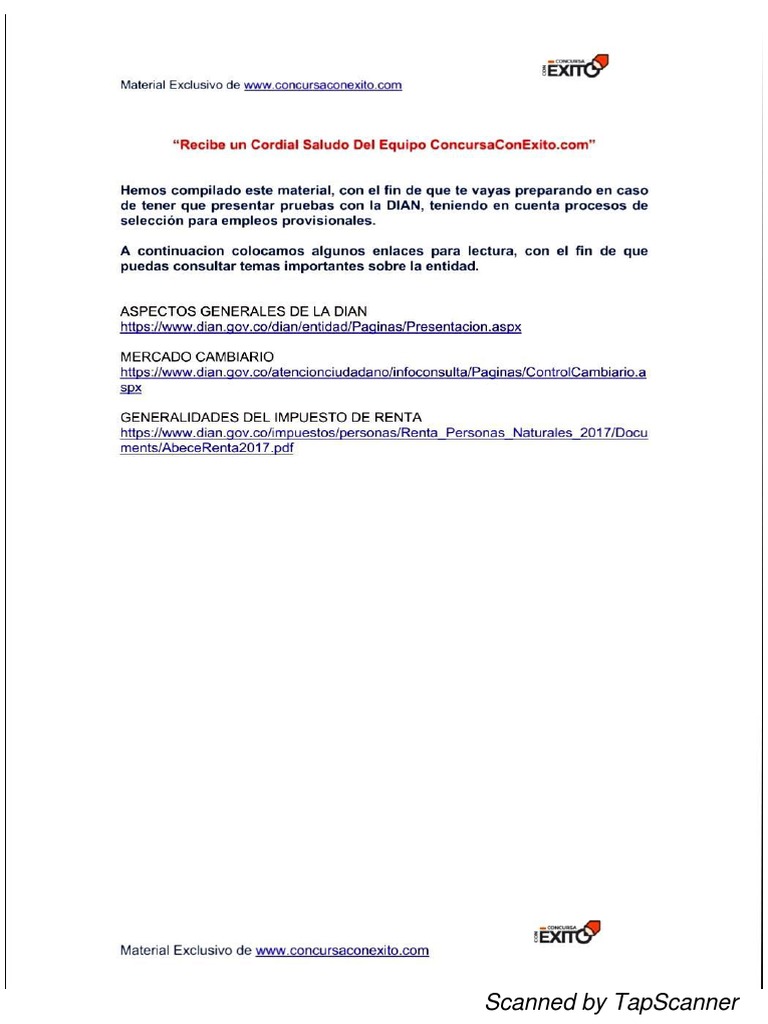 Cuestuonario Dian 2 | PDF