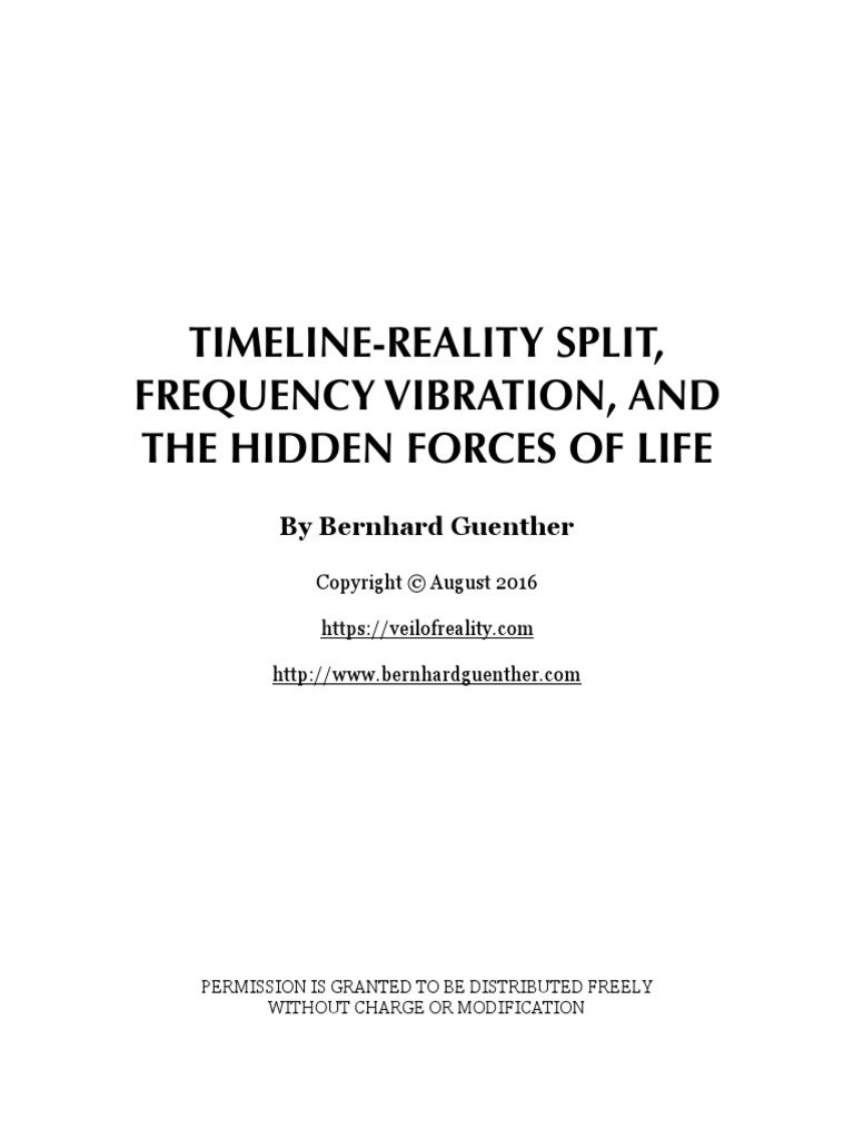 Timline-Reality Split Frequency Vibration & The Hidden Forces of Life ...