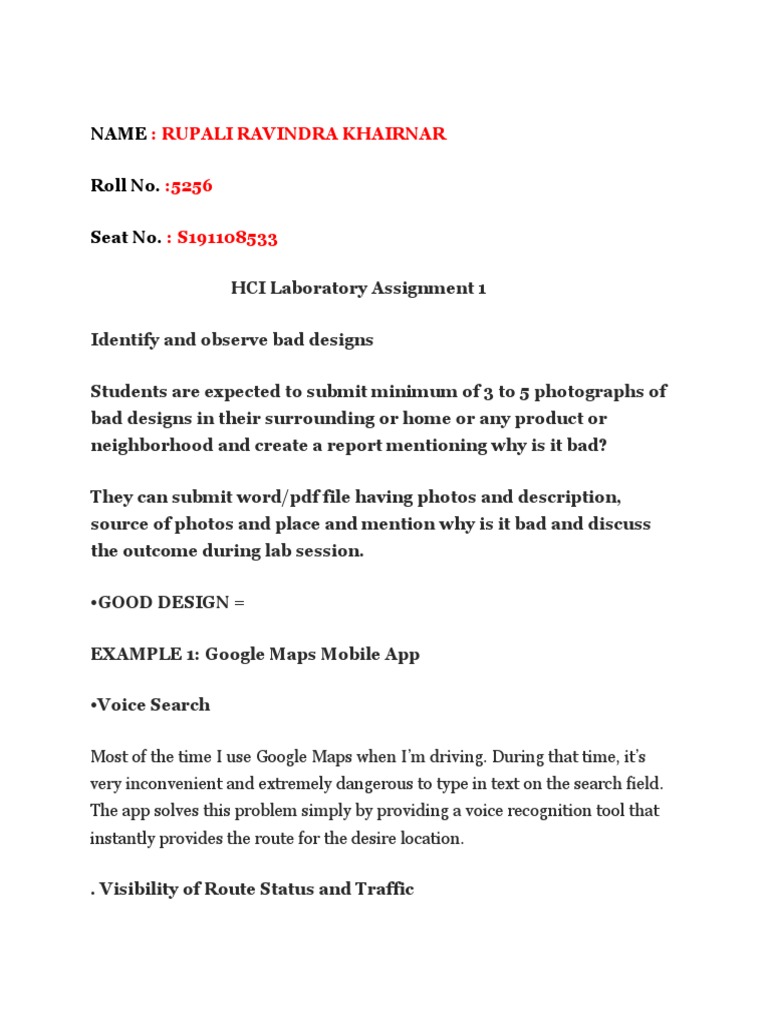 Rupali Ravindra Khairnar:5256: S191108533: Name Roll No. Seat No | PDF | Computing And ...