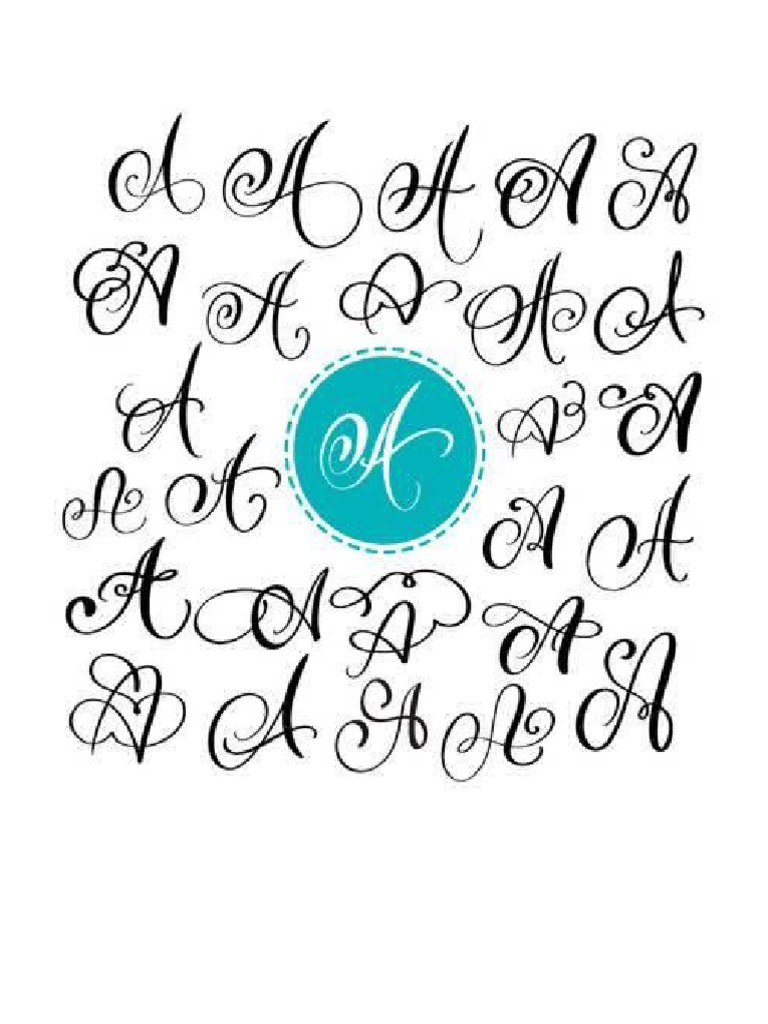 Abecedario en Florituras | PDF