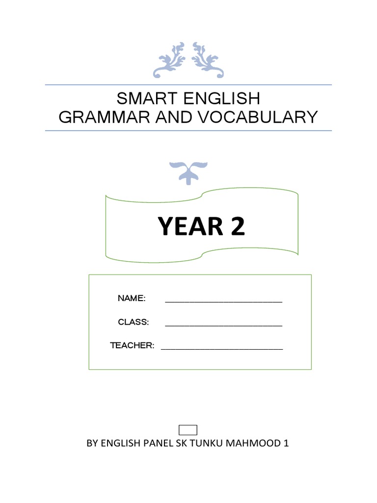 Smart English Grammar and Vocabulary: An Exercise Book for Students to ...