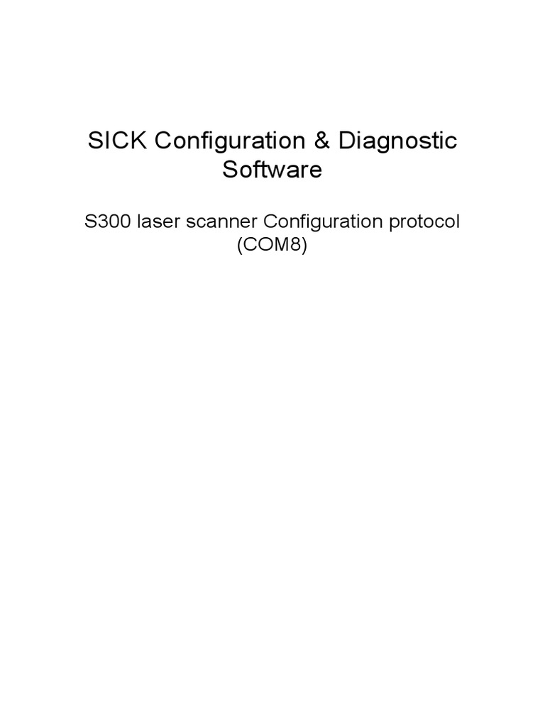 SICK S300 Laser Scanner Config Guide | PDF | Image Scanner | Input/Output