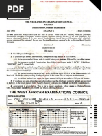 WASSCE English 2025 Sample | PDF