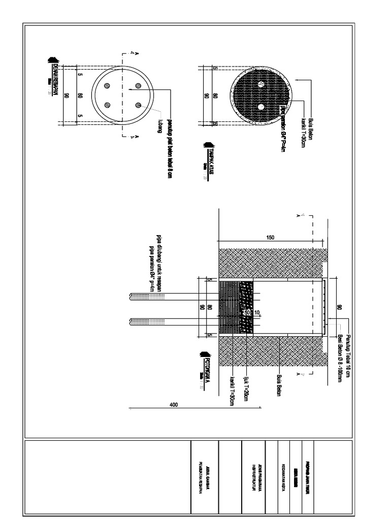Detail Sumur Resapan | PDF