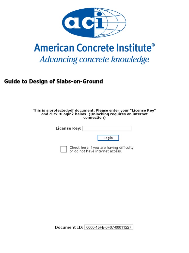 ACI 360R-10 Slabs On Ground - P94238 | PDF
