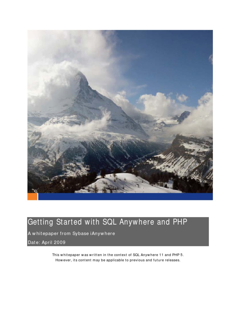 PHP SQL Anywhere | PDF | Php | Apache Http Server