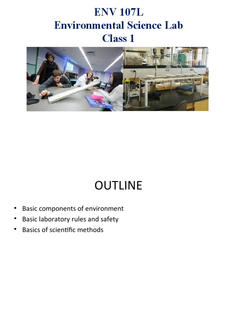 ENV 107L Environmental Science Lab Class 1 | PDF | Natural Environment | Scientific Method