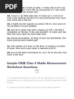Class 5 Unitary Method Worksheet | PDF