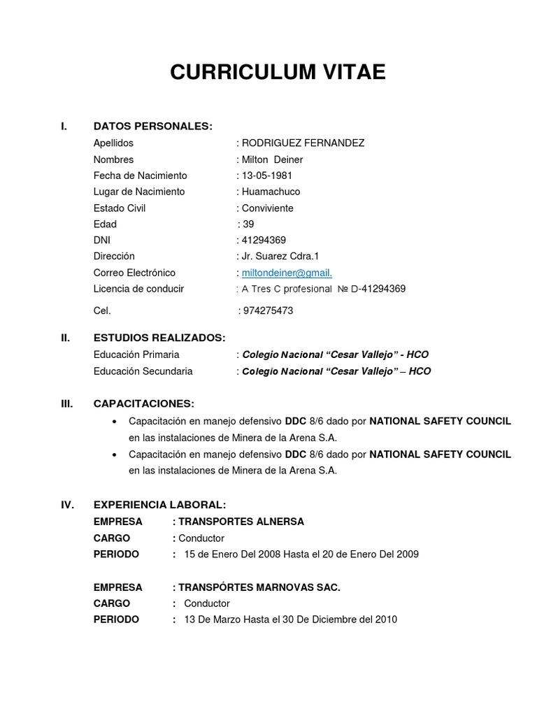 Curriculum Vitae Milton 2021 | PDF