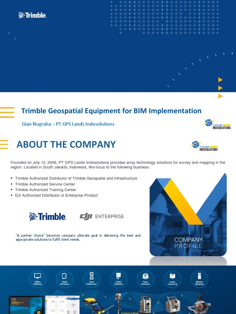 Trimble Geospatial Equipment For BIM Implementation - PT GPSLANDS ...