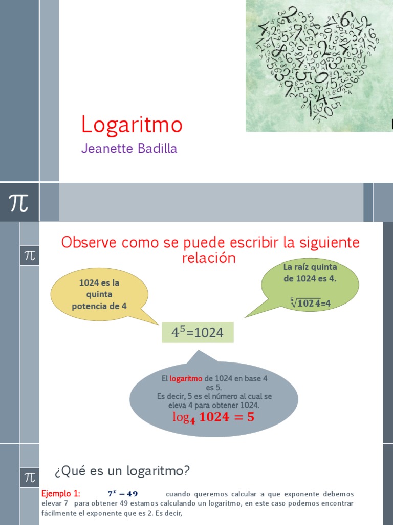 Introducción a Logaritmos | PDF | Exponenciación | Logaritmo