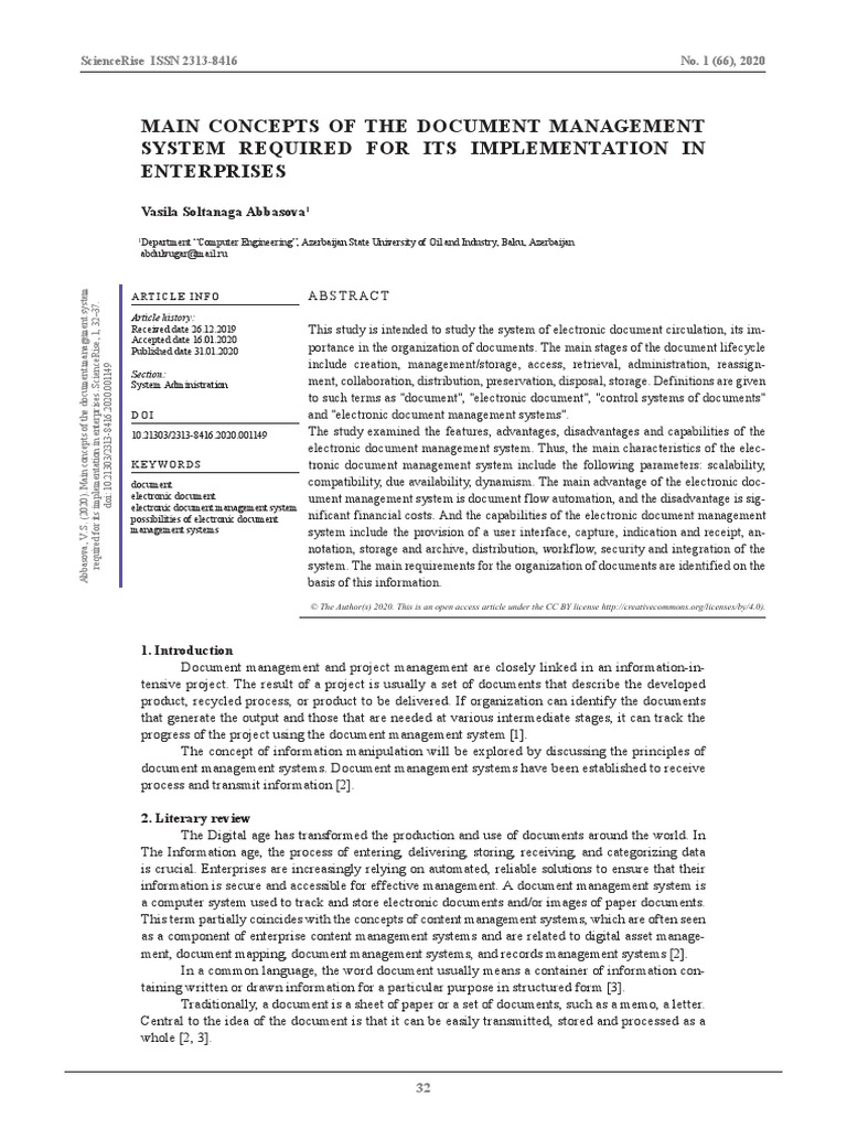 Main Concepts of The Document Management System Re | PDF | Product ...