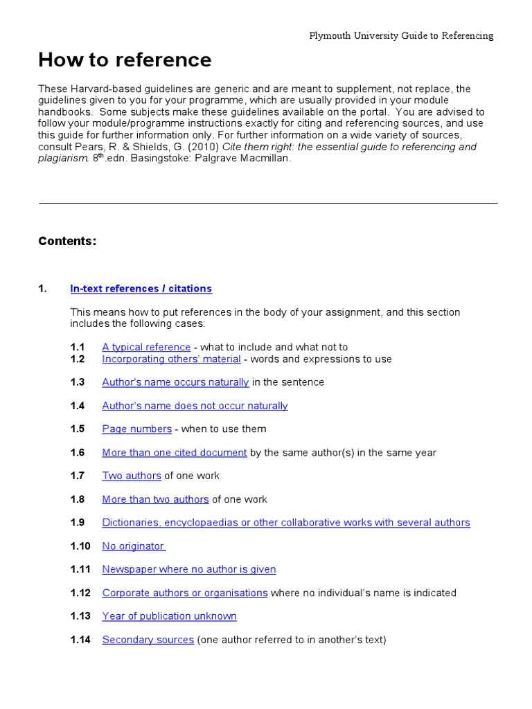How To Reference | PDF | Citation | Digital Object Identifier