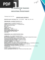 Sample Export Sales Contract Template | PDF | Services (Economics ...