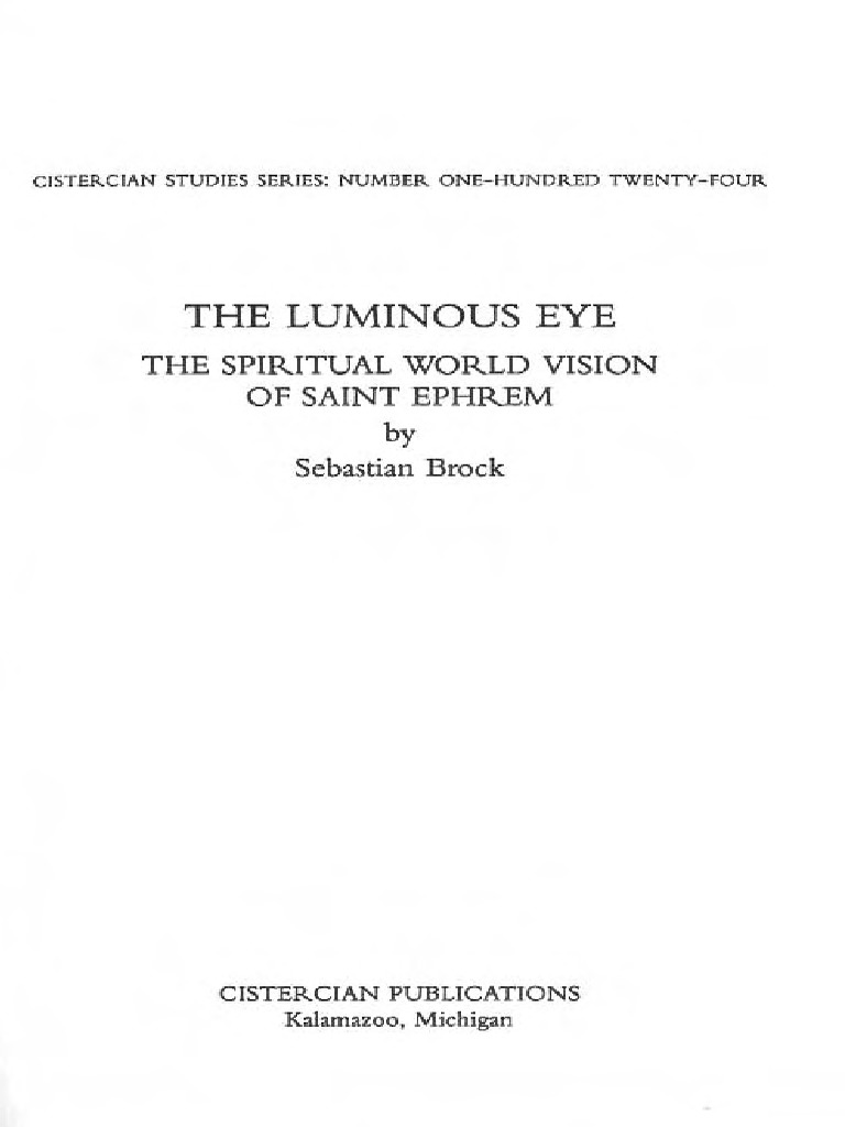 Sebastian Brock - The Luminous Eye | PDF