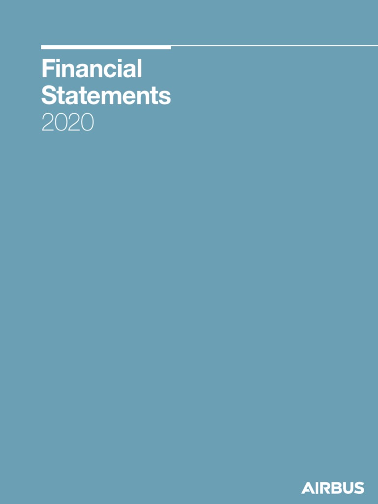 Airbus Financial Statements 2020 | PDF | Equity (Finance) | Financial Statement