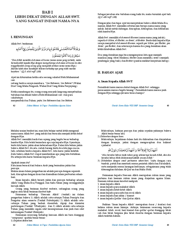 Lebih Dekat Dengan Allah Swt. Yang Sangat Indah Nama-Nya | PDF | Agama ...