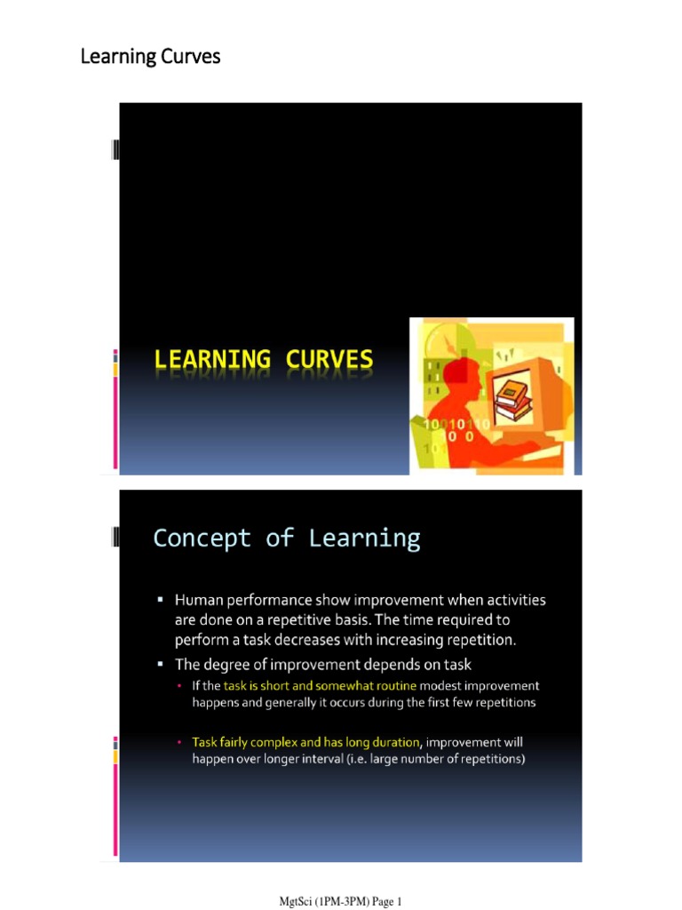 Learning Curve | PDF