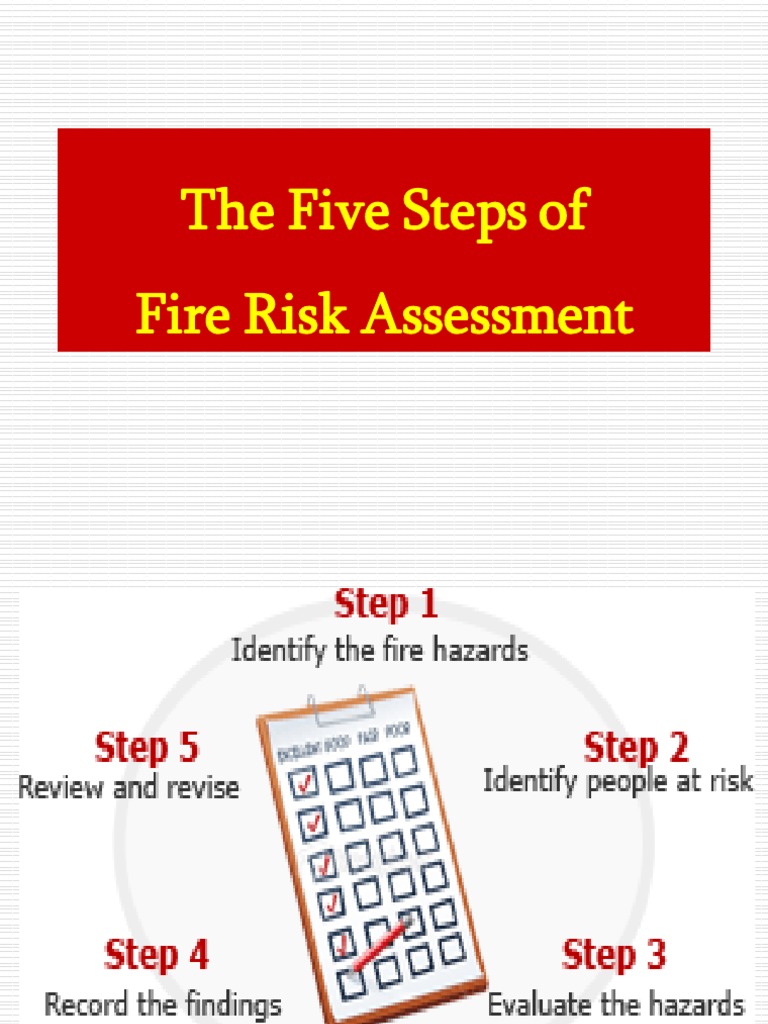 The Five Steps of Fire Risk Assessment | PDF | Risk | Risk Assessment